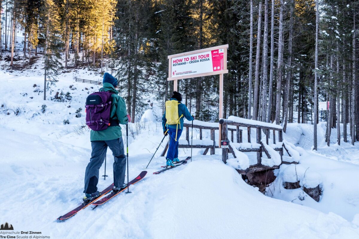 South Tyrol's First Educational Ski Touring Route - Alpinschule Dreizinnen