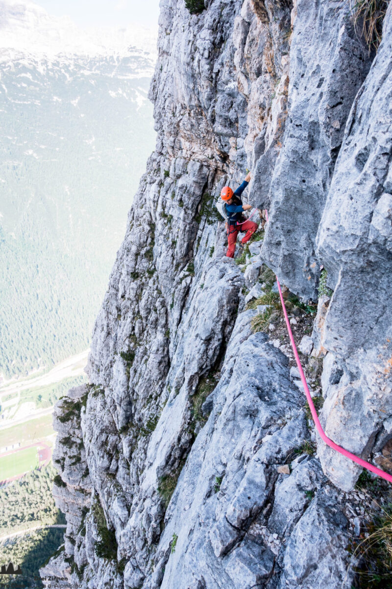 Punta Fiames Südwand – Dimai Route IV+ - Alpinschule Dreizinnen